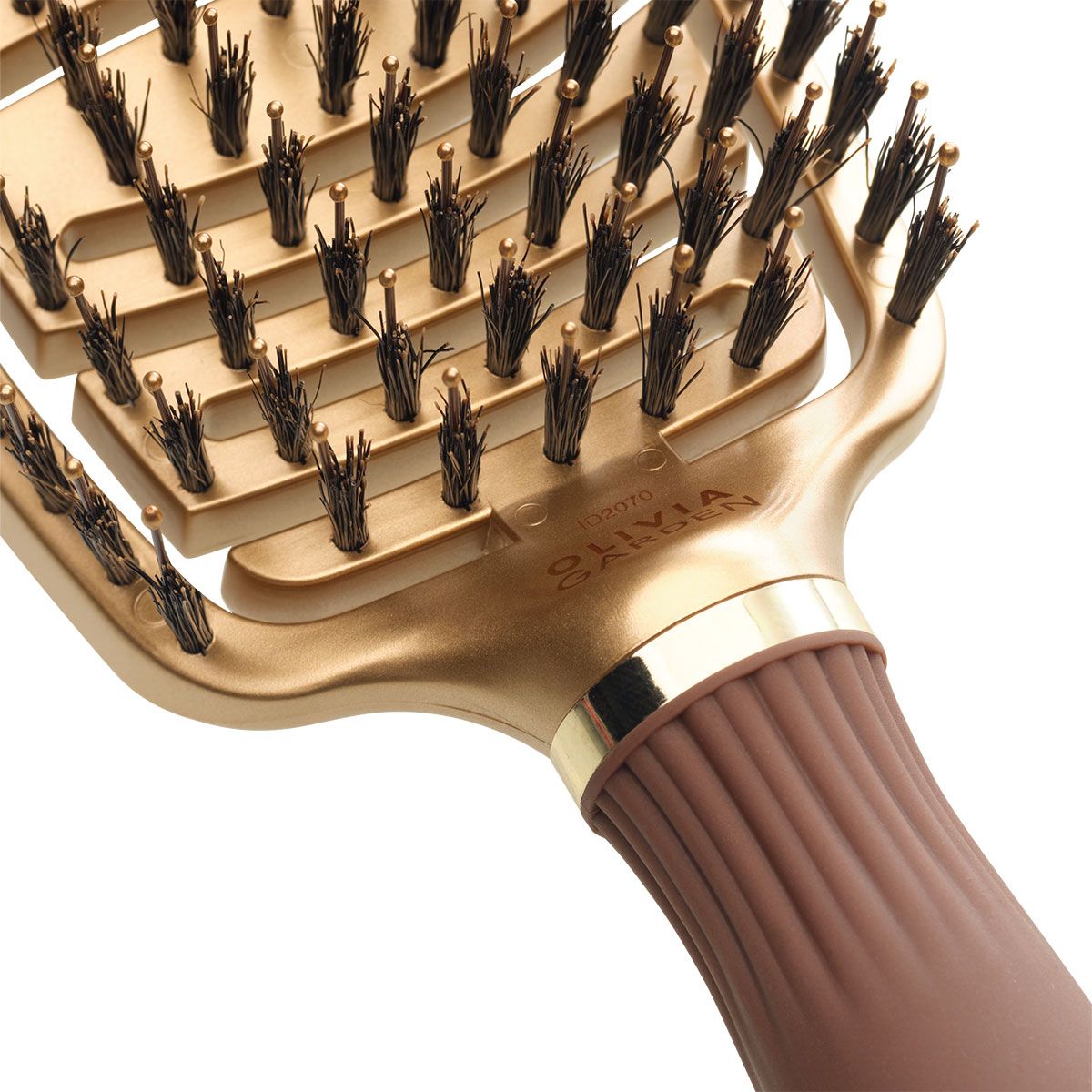 Olivia Garden Expert Care Flex Boar & Nylon Gold & Brown - morgen in huis | Haarshop.nl