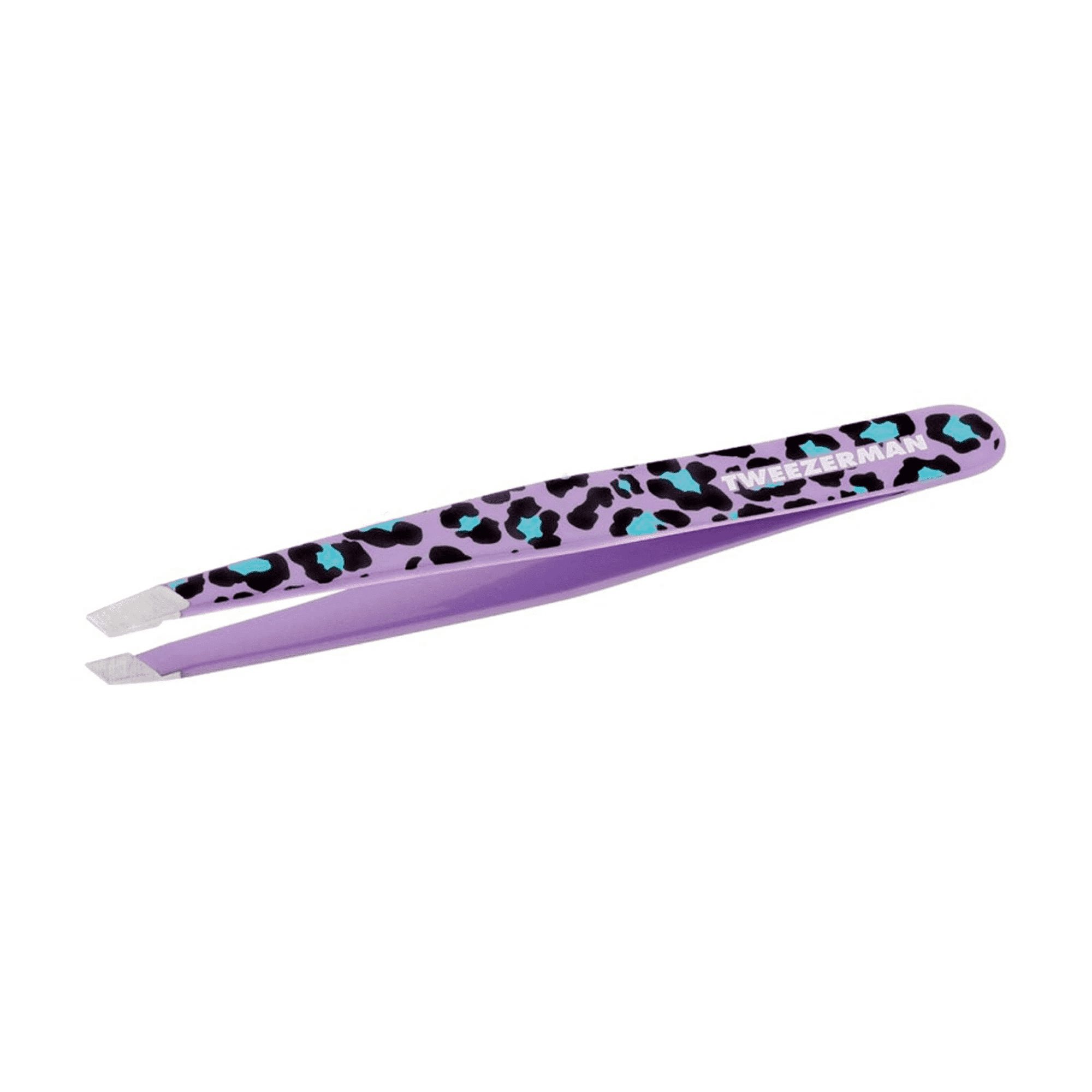 Tweezerman Slant Tweezer Leopard - morgen in huis | Haarshop.nl