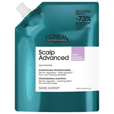L'Oréal Professionnel Scalp Advanced Anti-Discomfort Shampoo Refill 500 ...